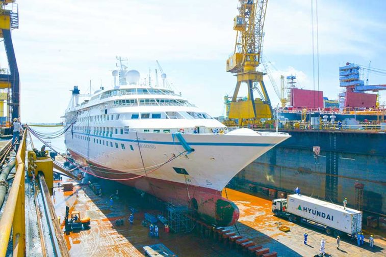 Star Legend Completes Successful Dry Dock - Windstar Cruises Travel Blog