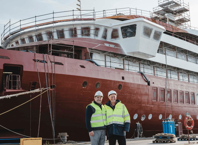Star Seeker Update: Star Seeker Floats Out - Windstar Cruises Travel Blog